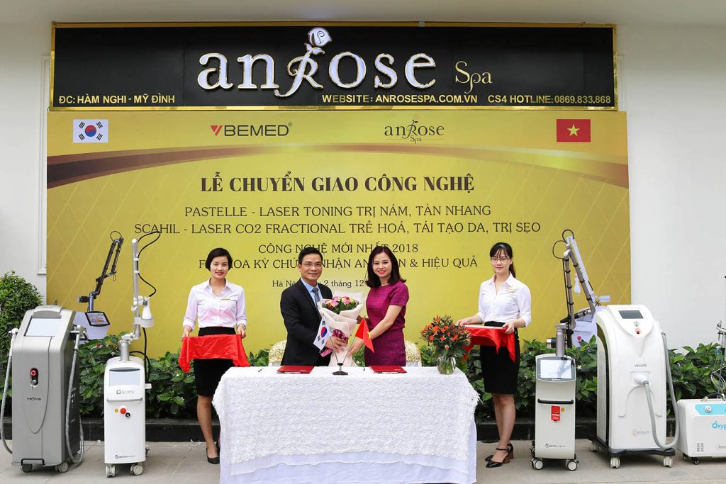 Chuyển giao thiết bị thẩm mỹ chính hãng WONTECH tại Anrose Spa - BEMED ...