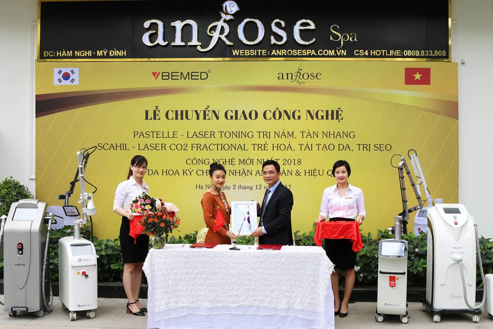 Chuyển giao thiết bị thẩm mỹ chính hãng WONTECH tại Anrose Spa - BEMED ...