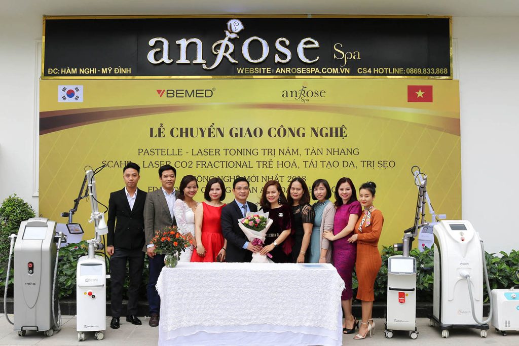 Chuyển giao thiết bị thẩm mỹ chính hãng WONTECH tại Anrose Spa - BEMED ...
